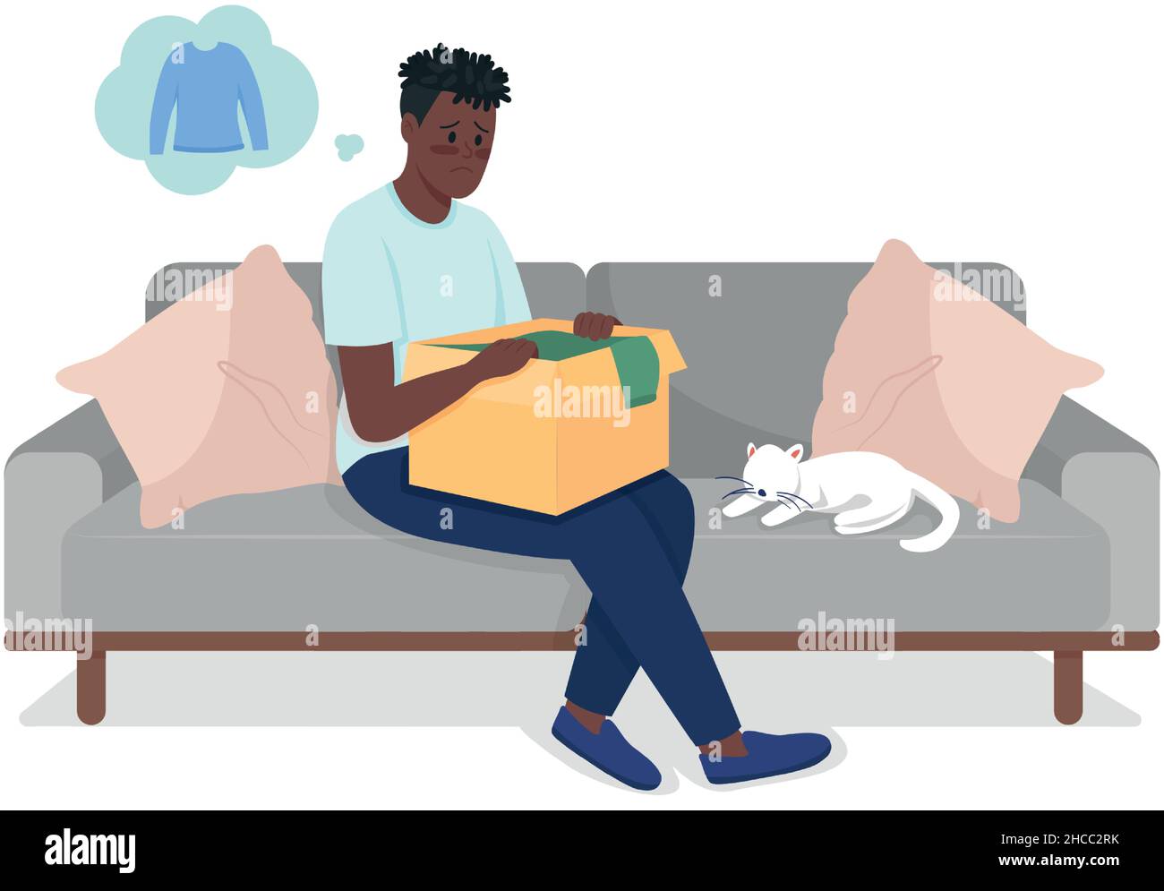 Buyer with wrong order semi flat color vector character Stock Vector ...