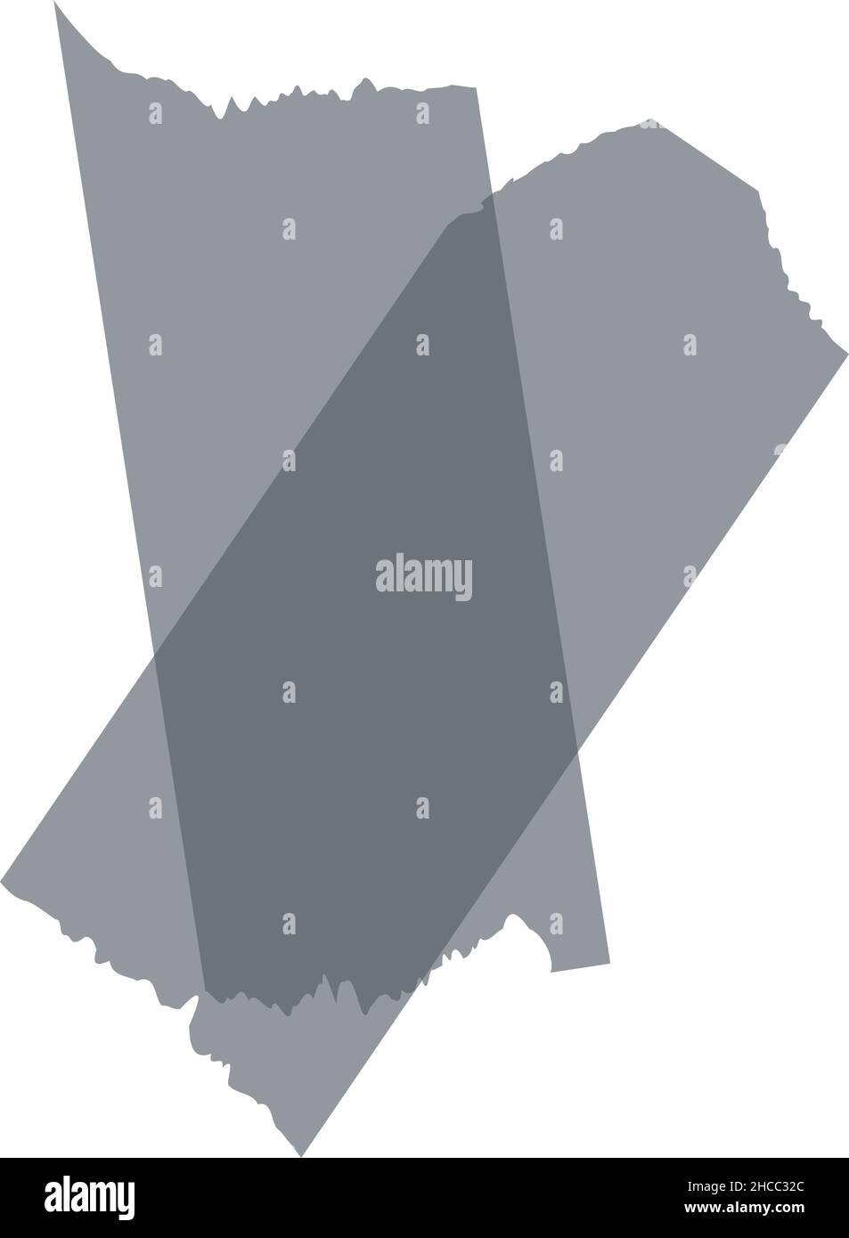 Crossed paper stripes in yes shape. Torn sticky tape Stock Vector Image ...