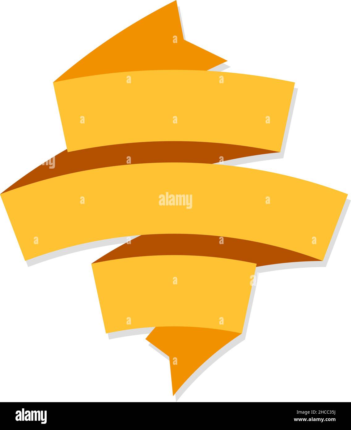 Elegant yellow text label. Blank ribbon template Stock Vector Image ...