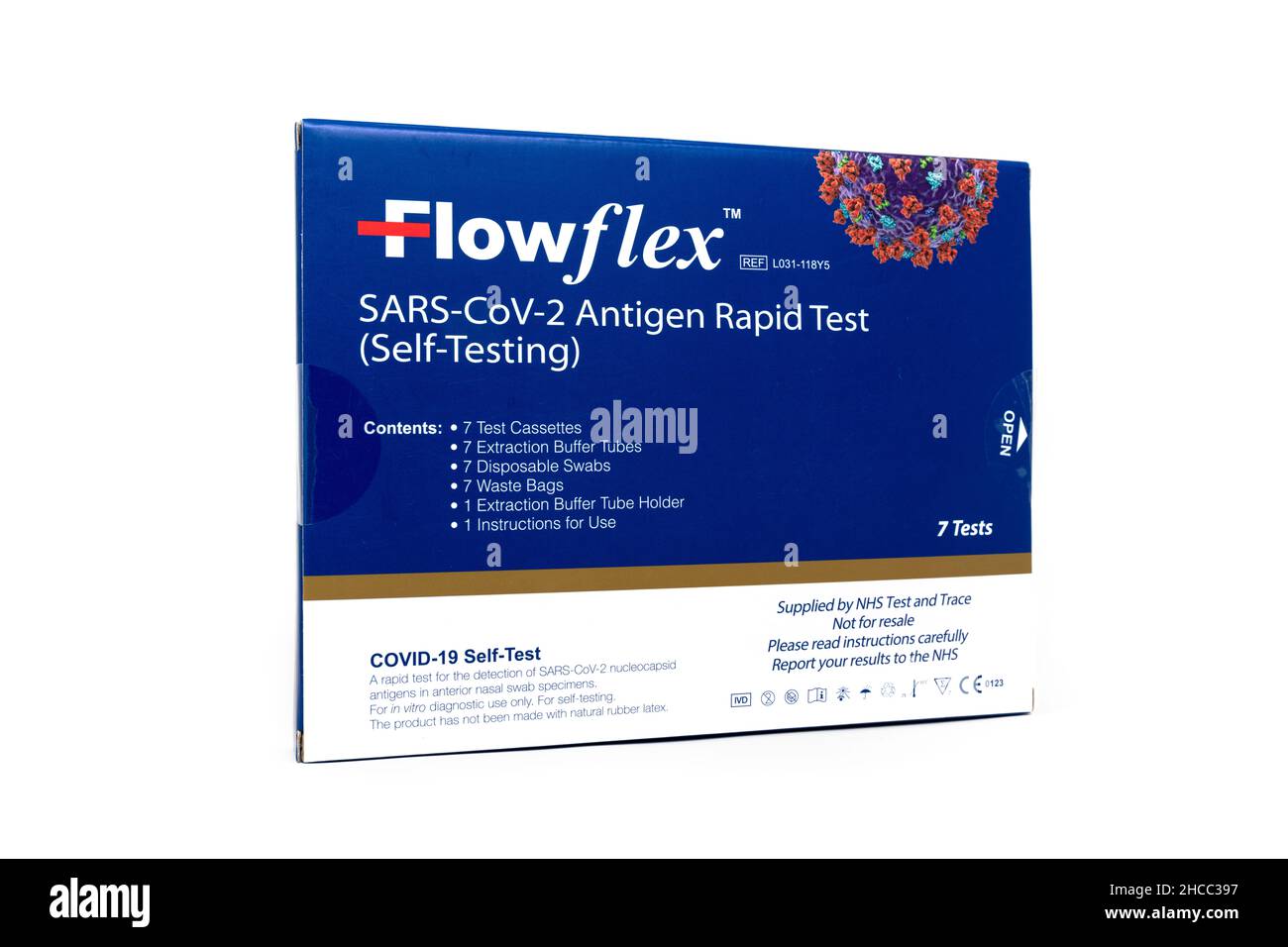 VAT Flowflex SARS-CoV-2 Antigen Rapid Test Stock Photo - Alamy