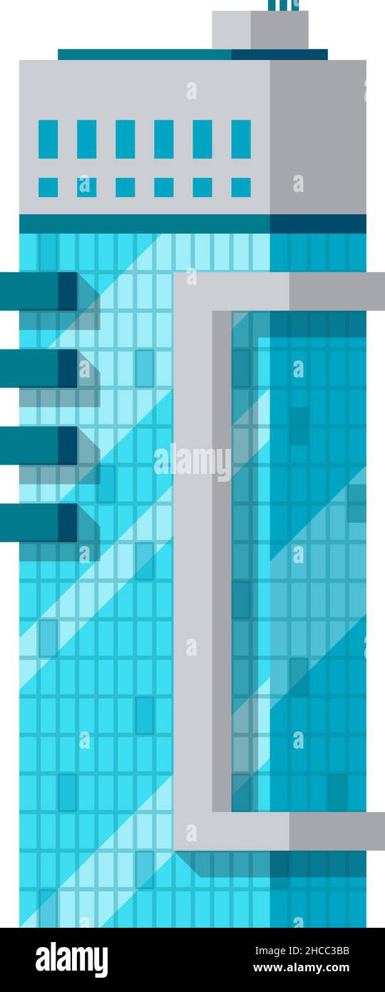 High modern office building Cut Out Stock Images & Pictures - Alamy