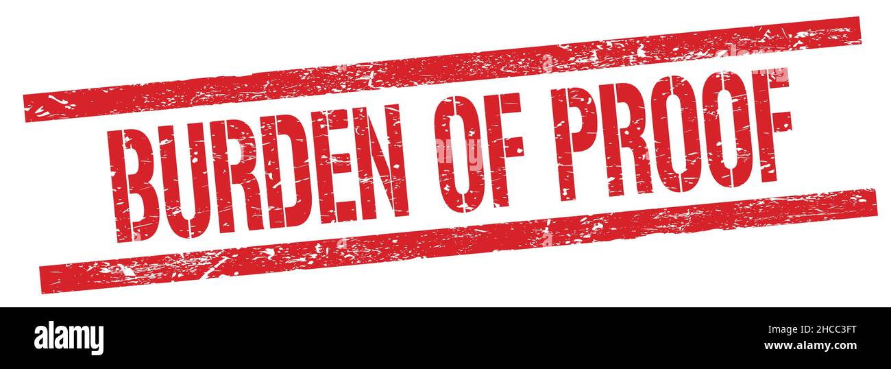 Burden of proof hi-res stock photography and images - Alamy