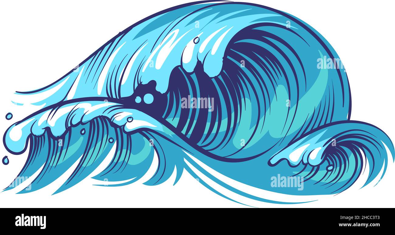 Tidal Wave Drawing