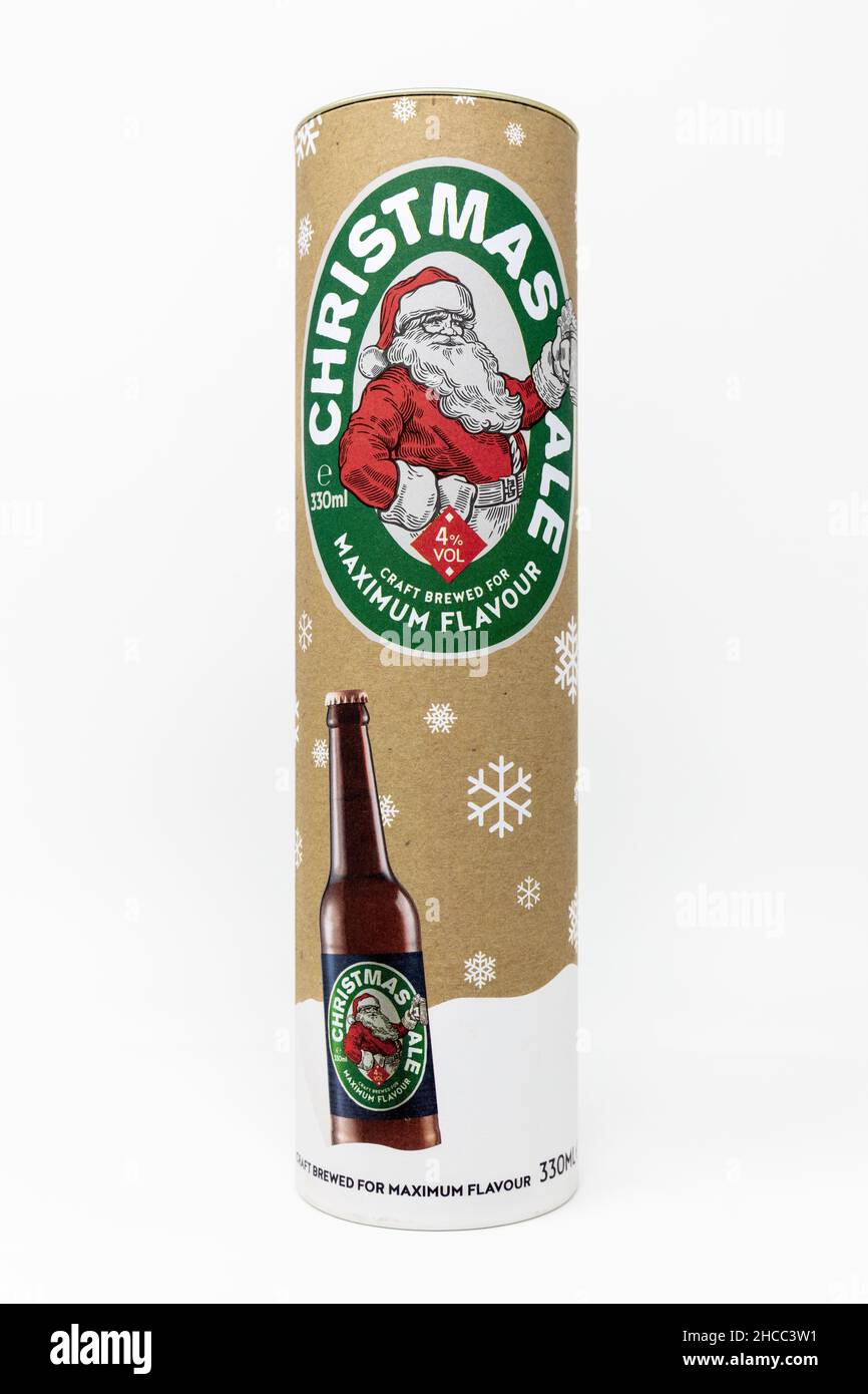Christmas Ale Gift Tube Stock Photo - Alamy