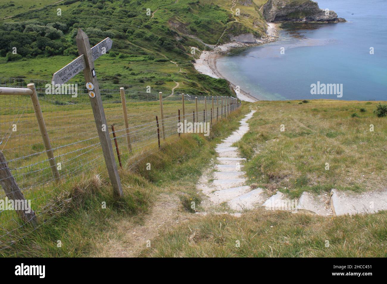 Lulworth Cove. South west coast path. England coast path. Jurassic ...