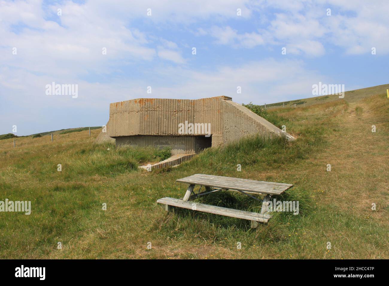 Lulworth Ranges military firing range. South west coast path. England ...