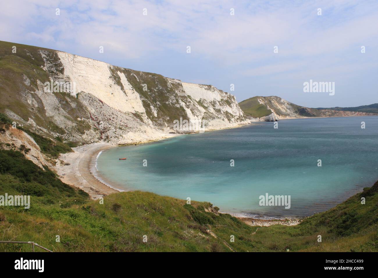 Lulworth Ranges military firing range. South west coast path. England ...