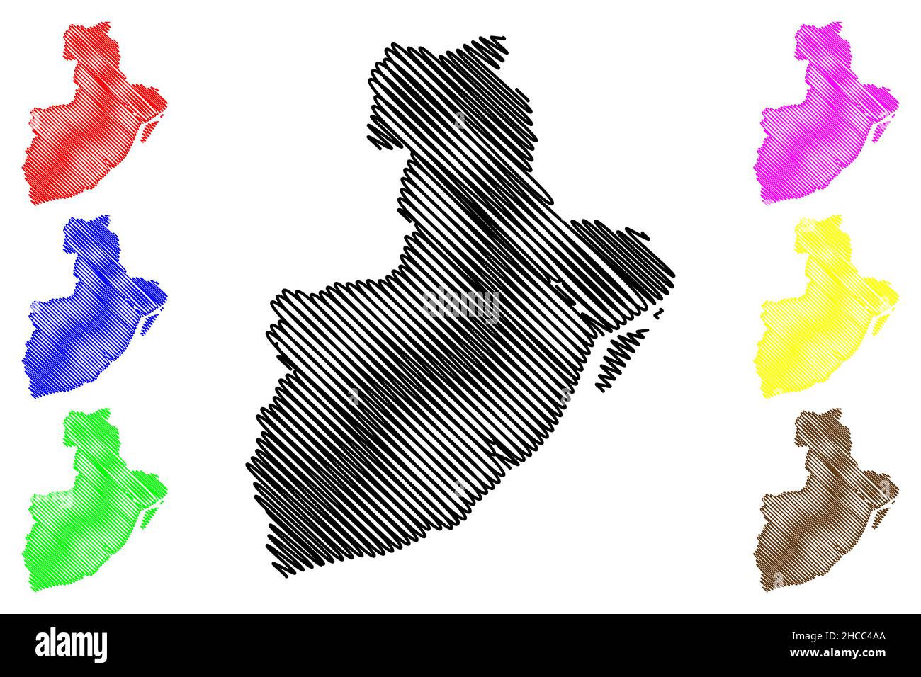 Purba Medinipur district (West Bengal State, Republic of India) map ...