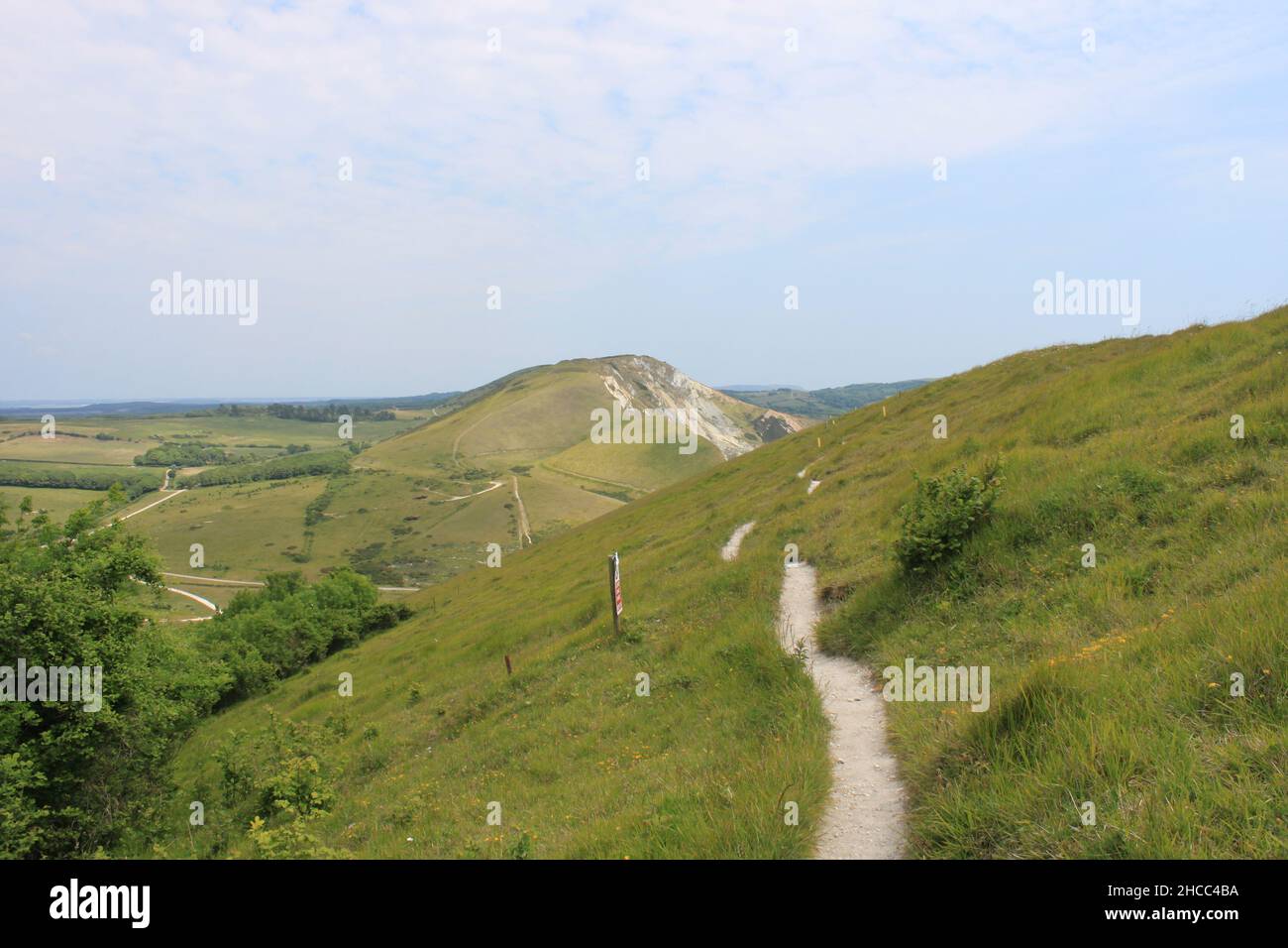 Lulworth Ranges military firing range. South west coast path. England ...