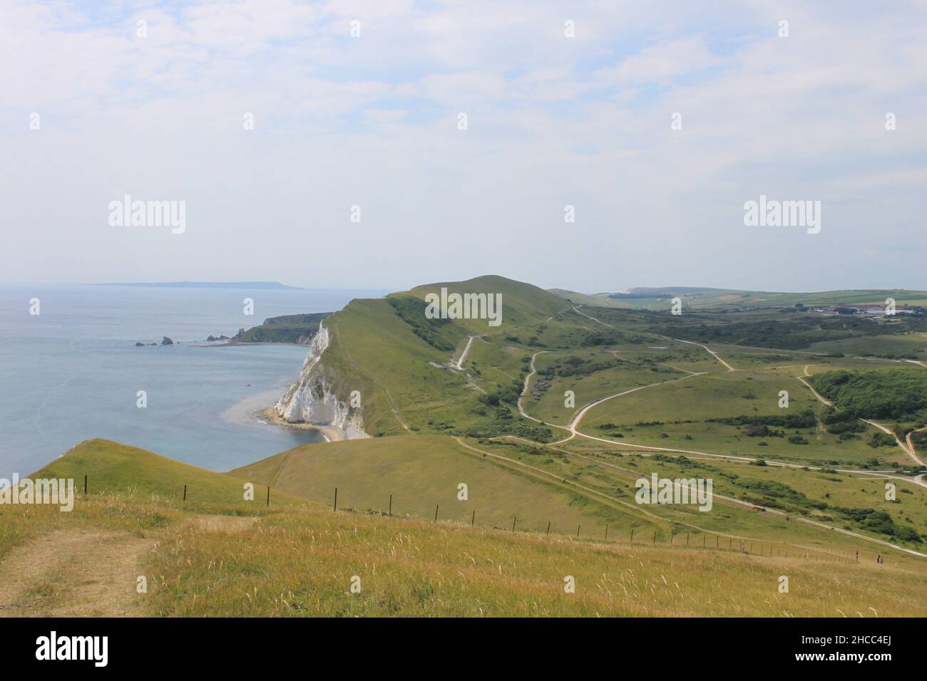 Lulworth Ranges military firing range. South west coast path. England ...