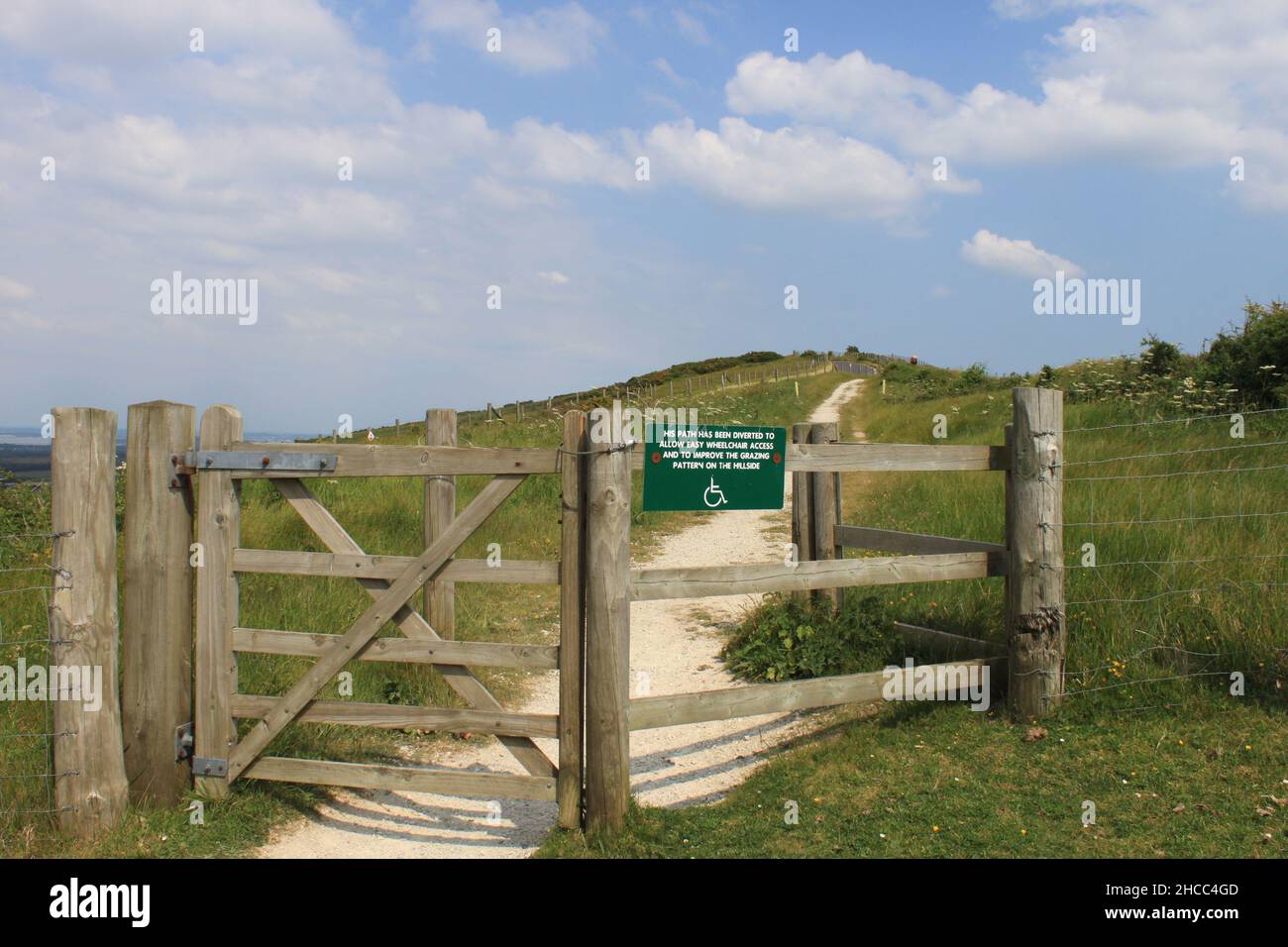 Lulworth Ranges military firing range. South west coast path. England ...