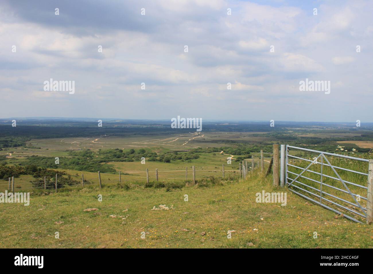 Lulworth Ranges military firing range. South west coast path. England ...