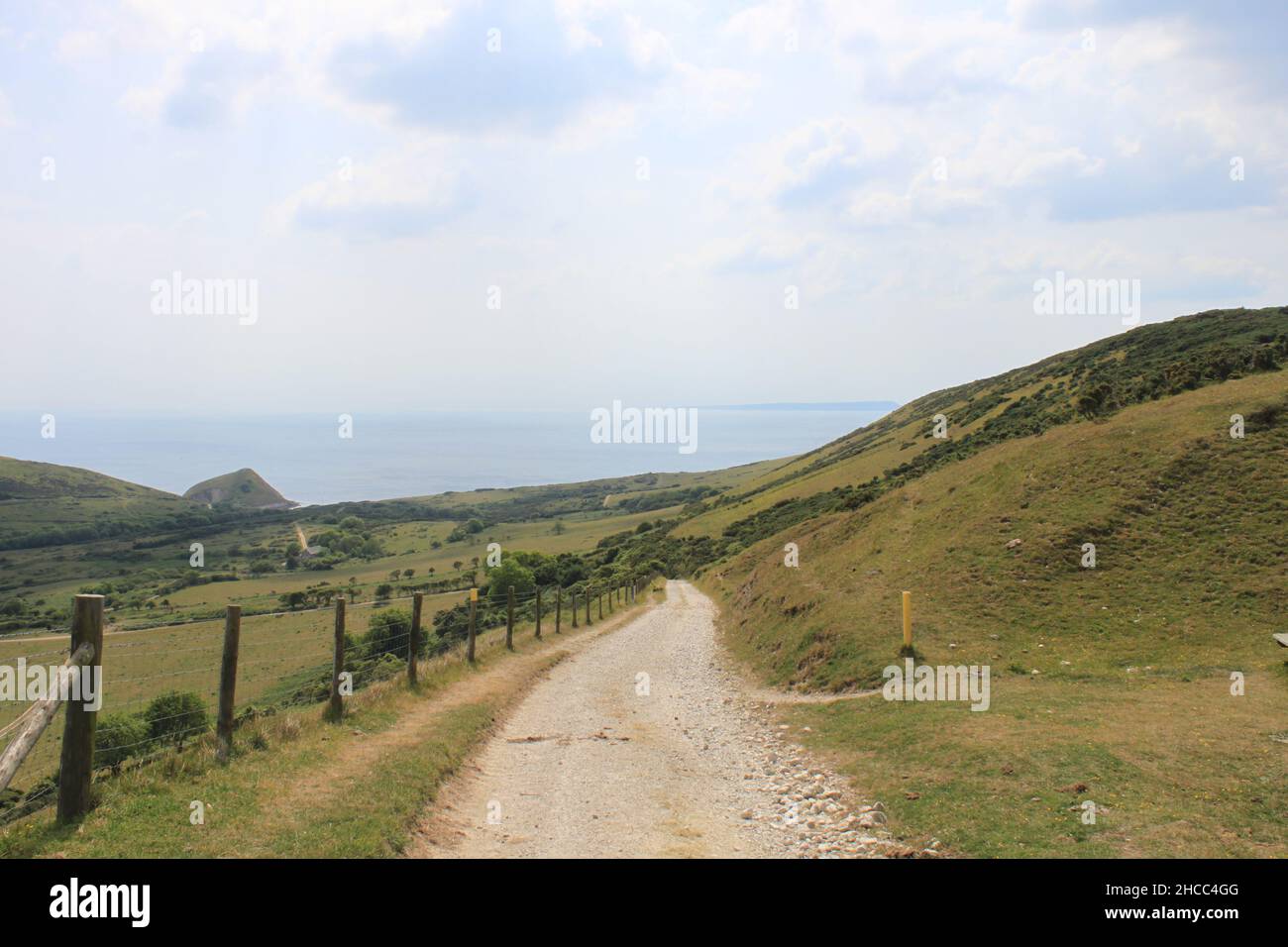 Lulworth Ranges military firing range. South west coast path. England ...