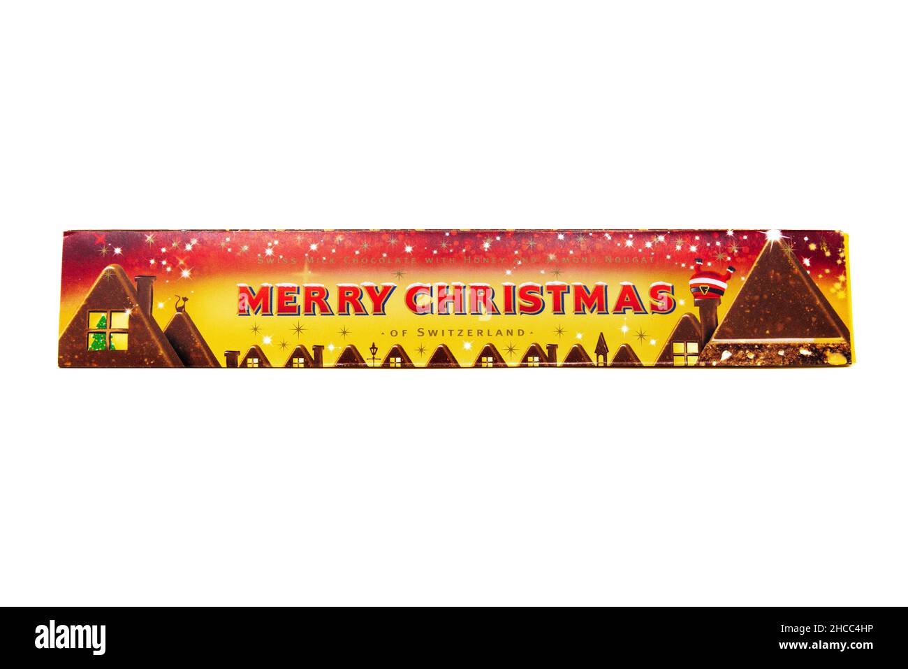 Merry Christmas - Toblerone Chocolate Bar Stock Photo - Alamy