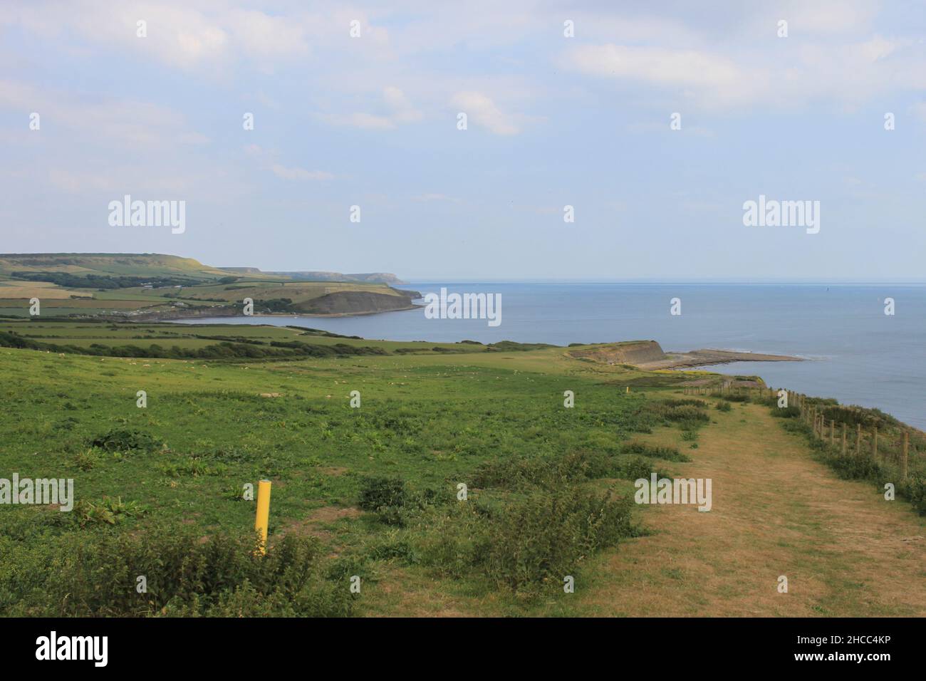 Lulworth Ranges military firing range. South west coast path. England ...