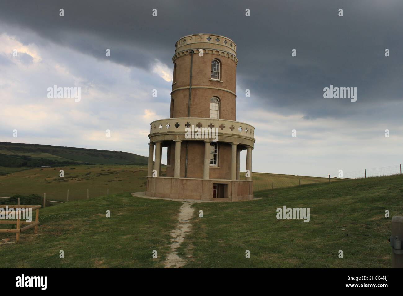 Clavell Tower. Kimmeridge Bay. South west coast path. England coast ...