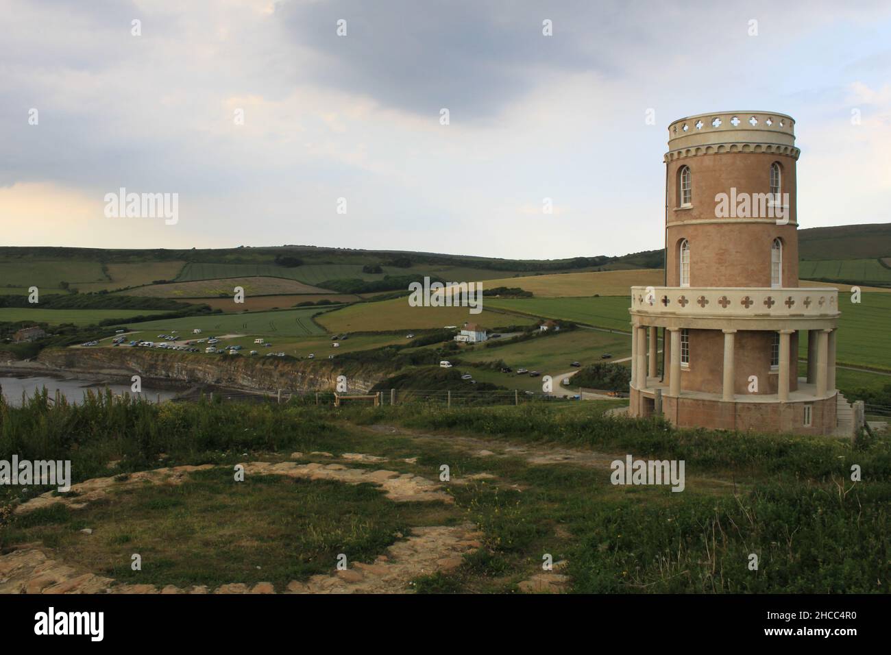 Clavell Tower. Kimmeridge Bay. South west coast path. England coast ...