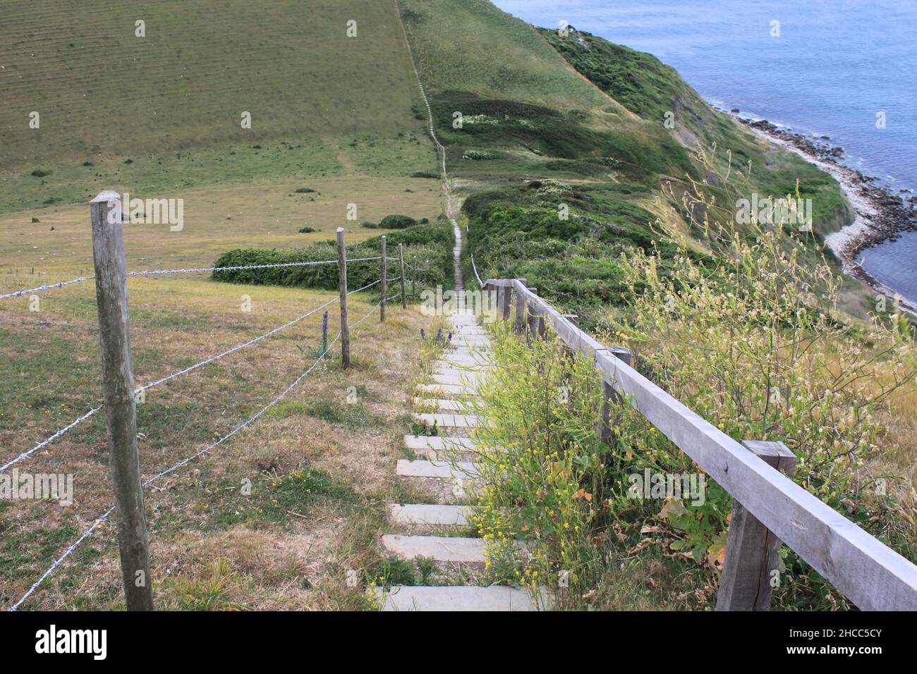 South west coast path. England coast path. Jurassic Coast. Dorset ...