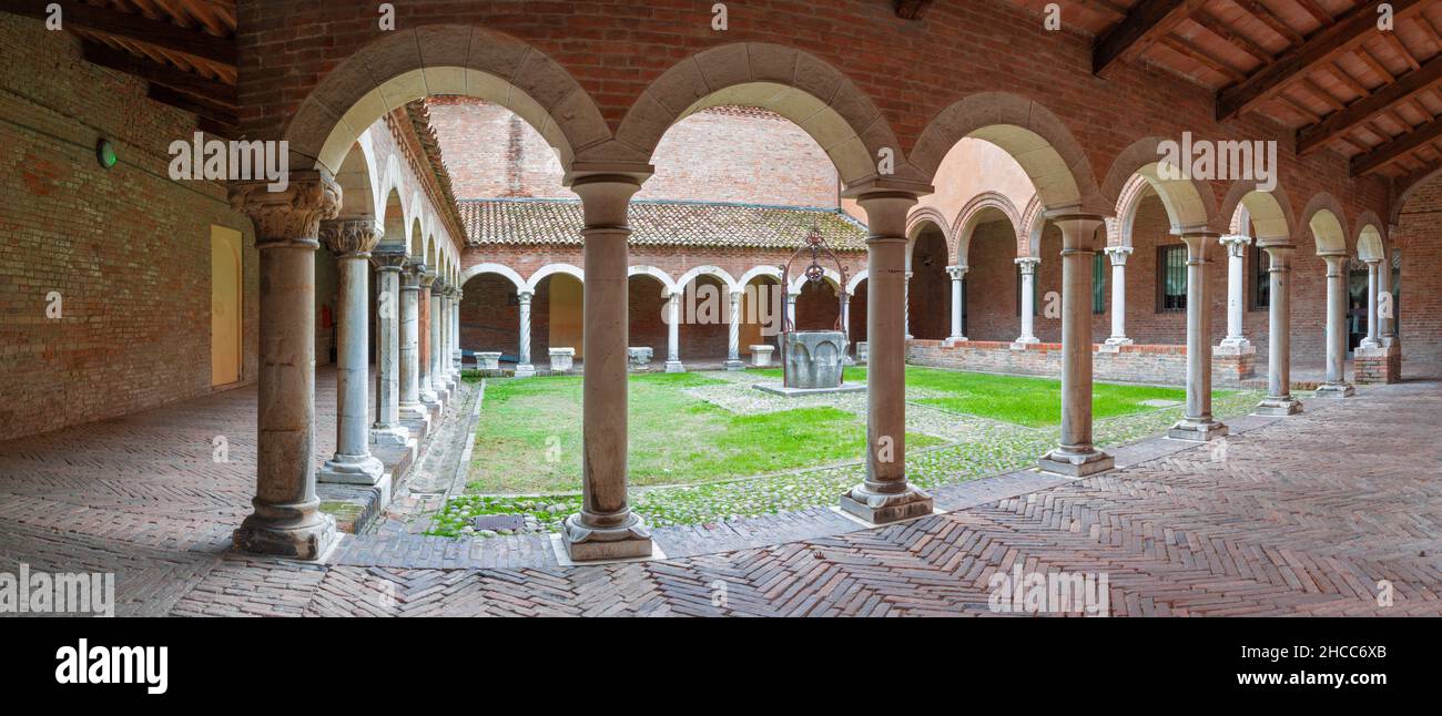 FERRARA, ITALY - NOVEMBER 9, 2021: The the atrium of Cathedral Stock ...