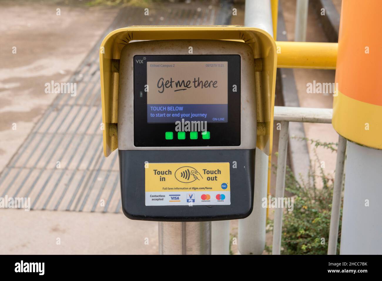 Check In Check Out At The Etihad Campus Tram Stop At Manchester ...