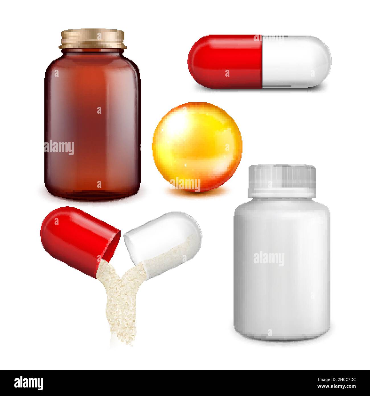 Vitamin packages Stock Vector Images - Alamy