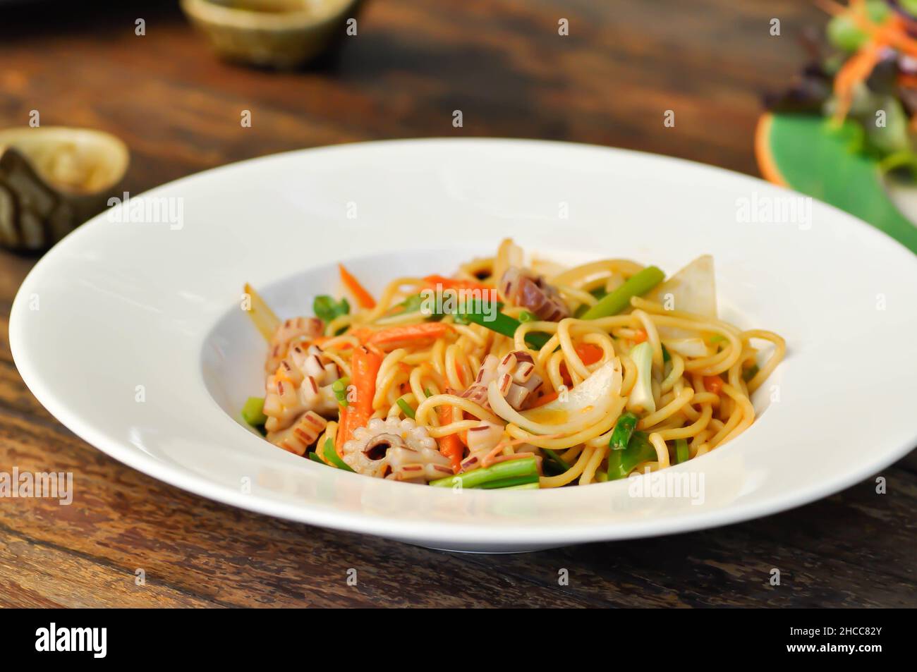 spaghetti , squid spaghetti or seafood spaghetti or seafood pasta Stock ...