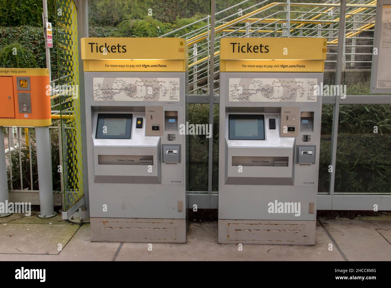 Ticket Vending Machine At The Etihad Tram Stop At Manchester England 8 ...