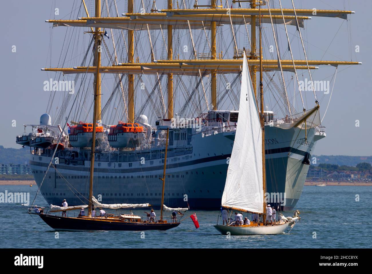 Five masted cruise liner hi-res stock photography and images - Alamy