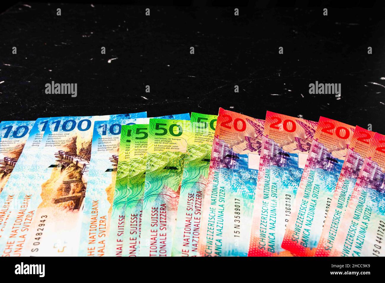 Swiss franc banknote. CHF currency, world money concept Stock Photo - Alamy