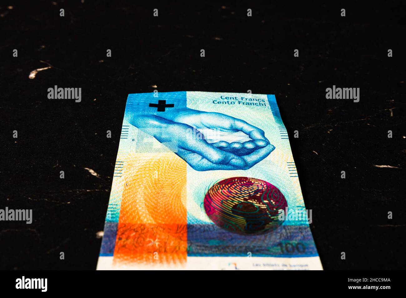 Swiss franc banknote. CHF currency, world money concept Stock Photo - Alamy
