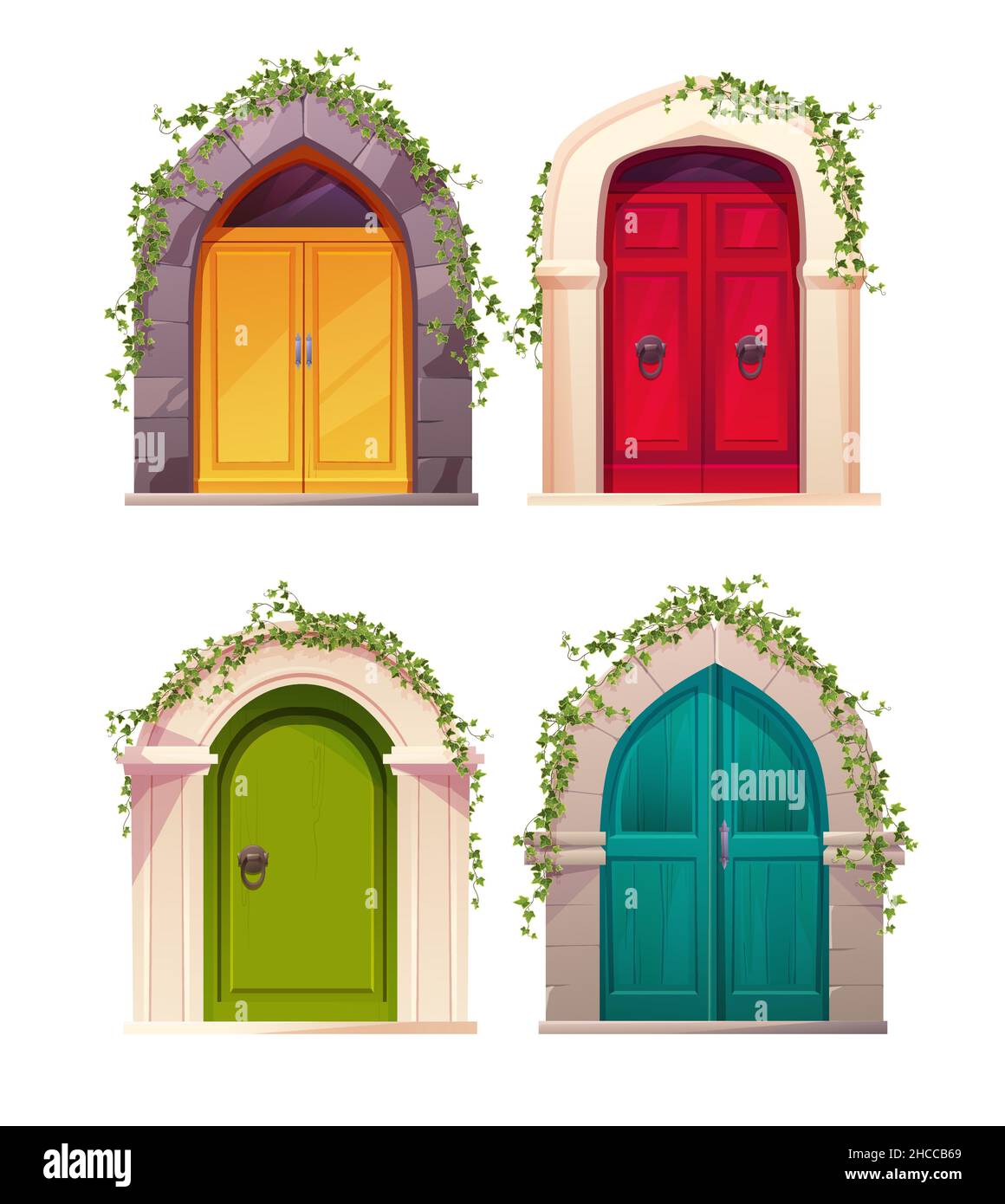 Wooden cottage gate Cut Out Stock Images & Pictures - Alamy