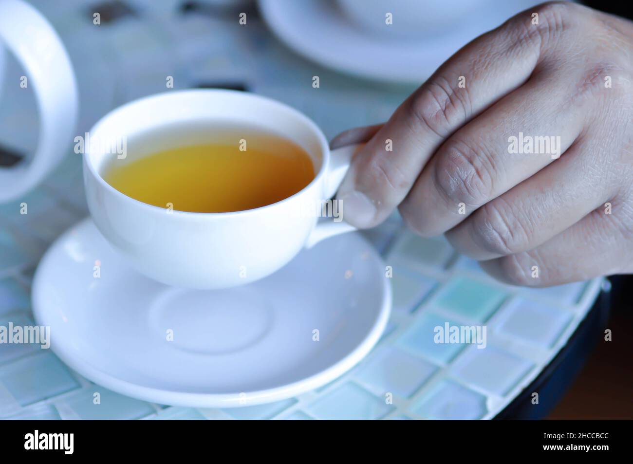 hot tea , tea cup for serve or drinking tea Stock Photo - Alamy