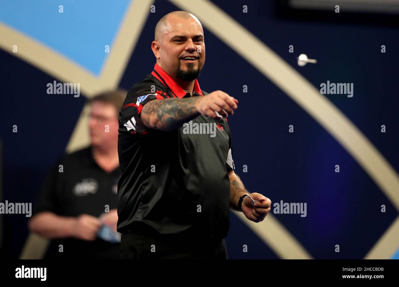 Raymond Smith against Florian Hempel during day ten of the William Hill ...