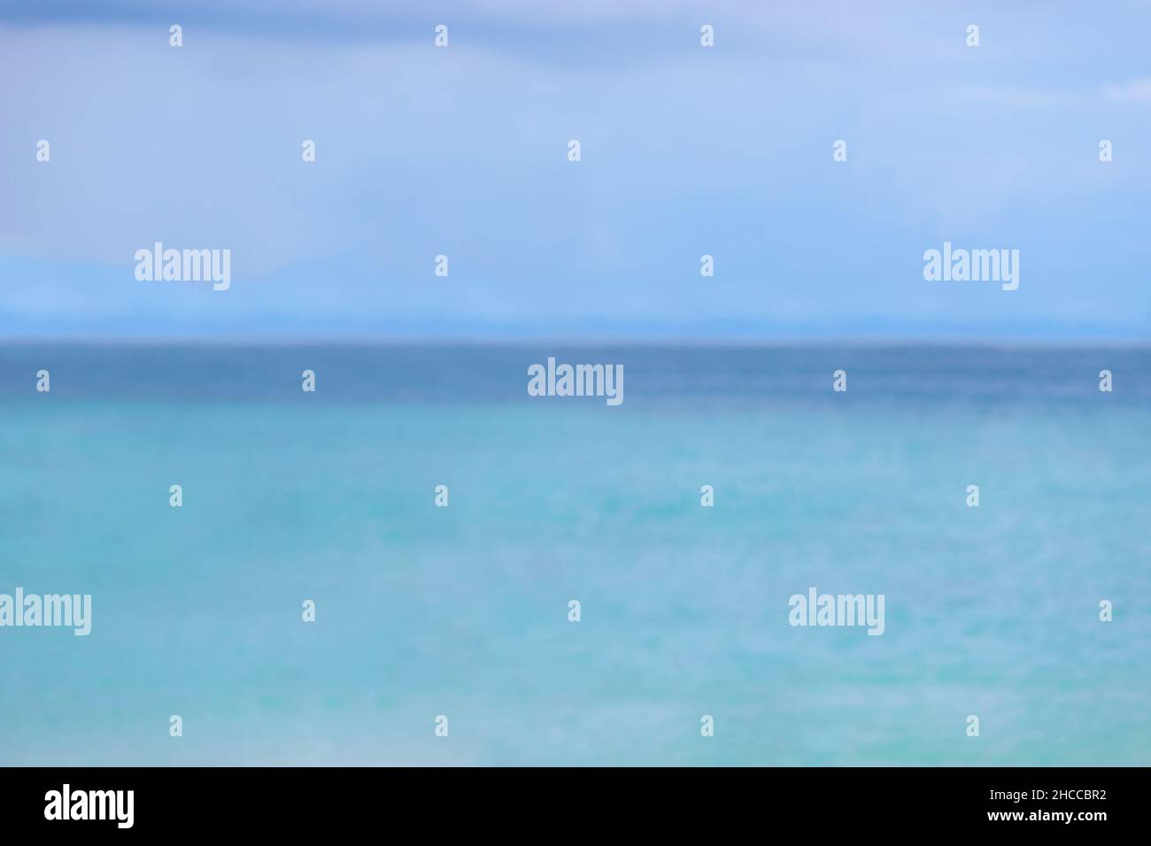 Blur sea ocean background with horizon and sky Stock Photo - Alamy