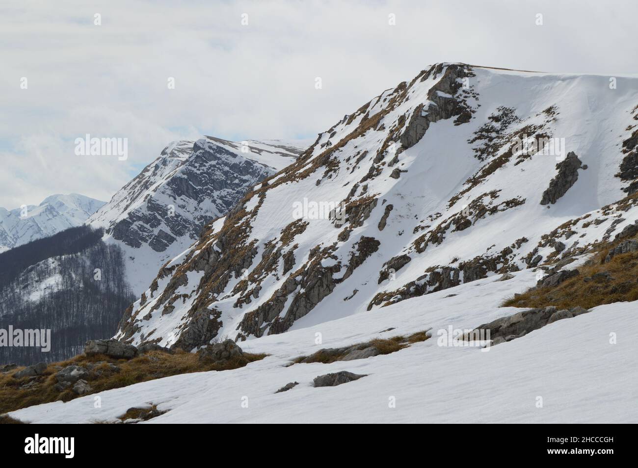 Winter hiking around Umoljani, Bjelasnica, Bosnia Stock Photo - Alamy