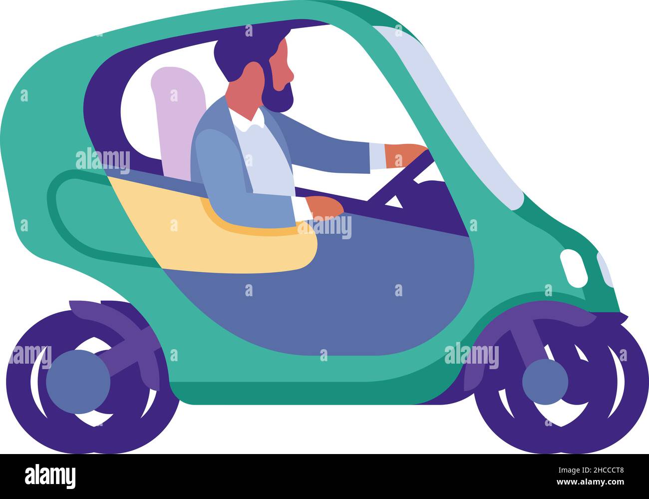 Mini electric vehicle Stock Vector Images - Alamy