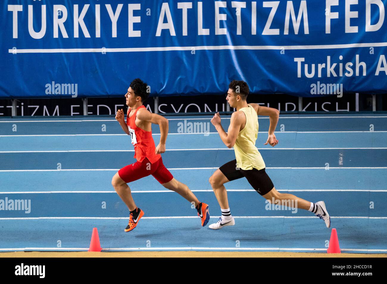 Turkish Athletics Federation Record Trials Stock Photo - Alamy