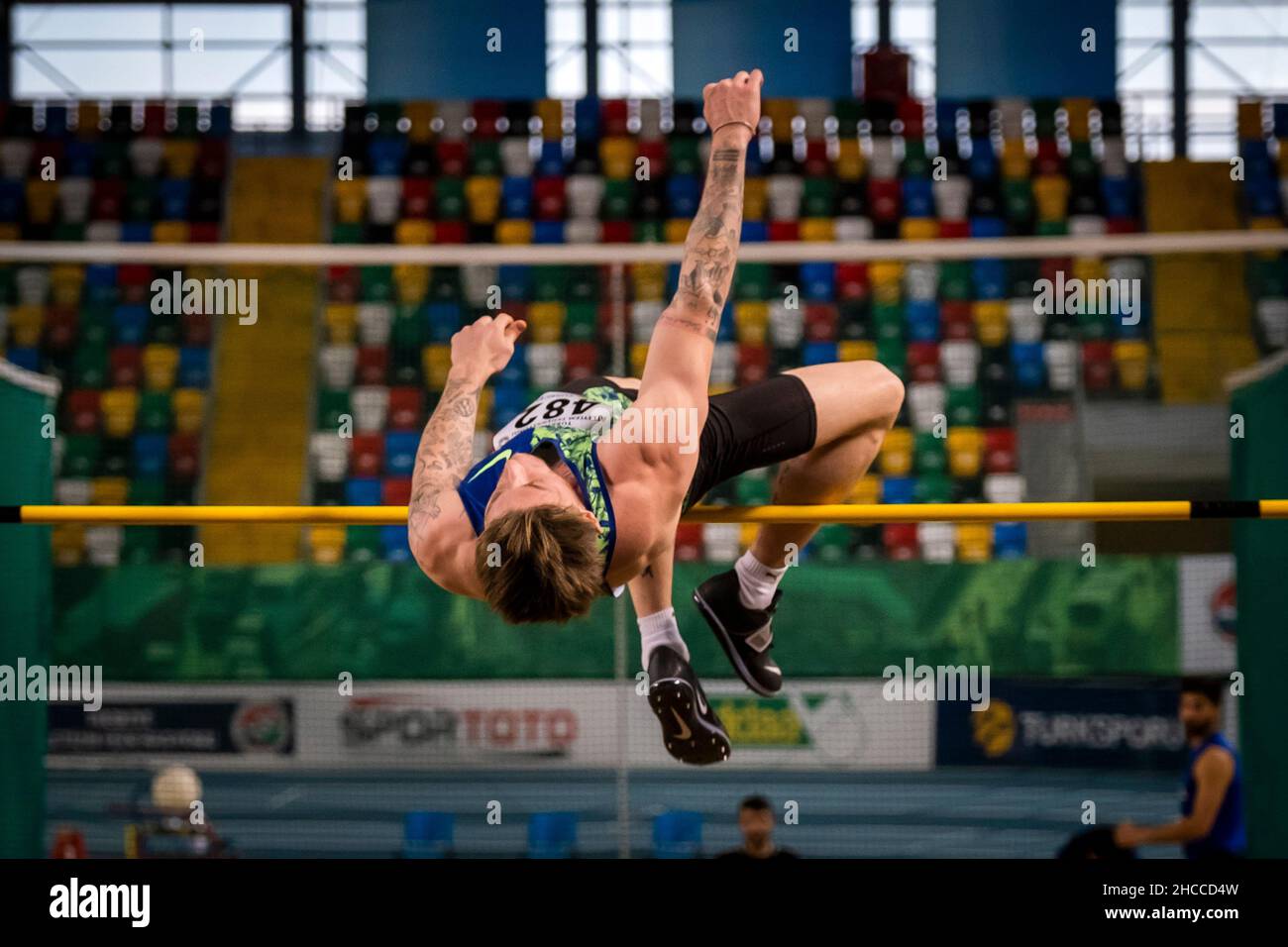 Turkish Athletics Federation Record Trials Stock Photo - Alamy