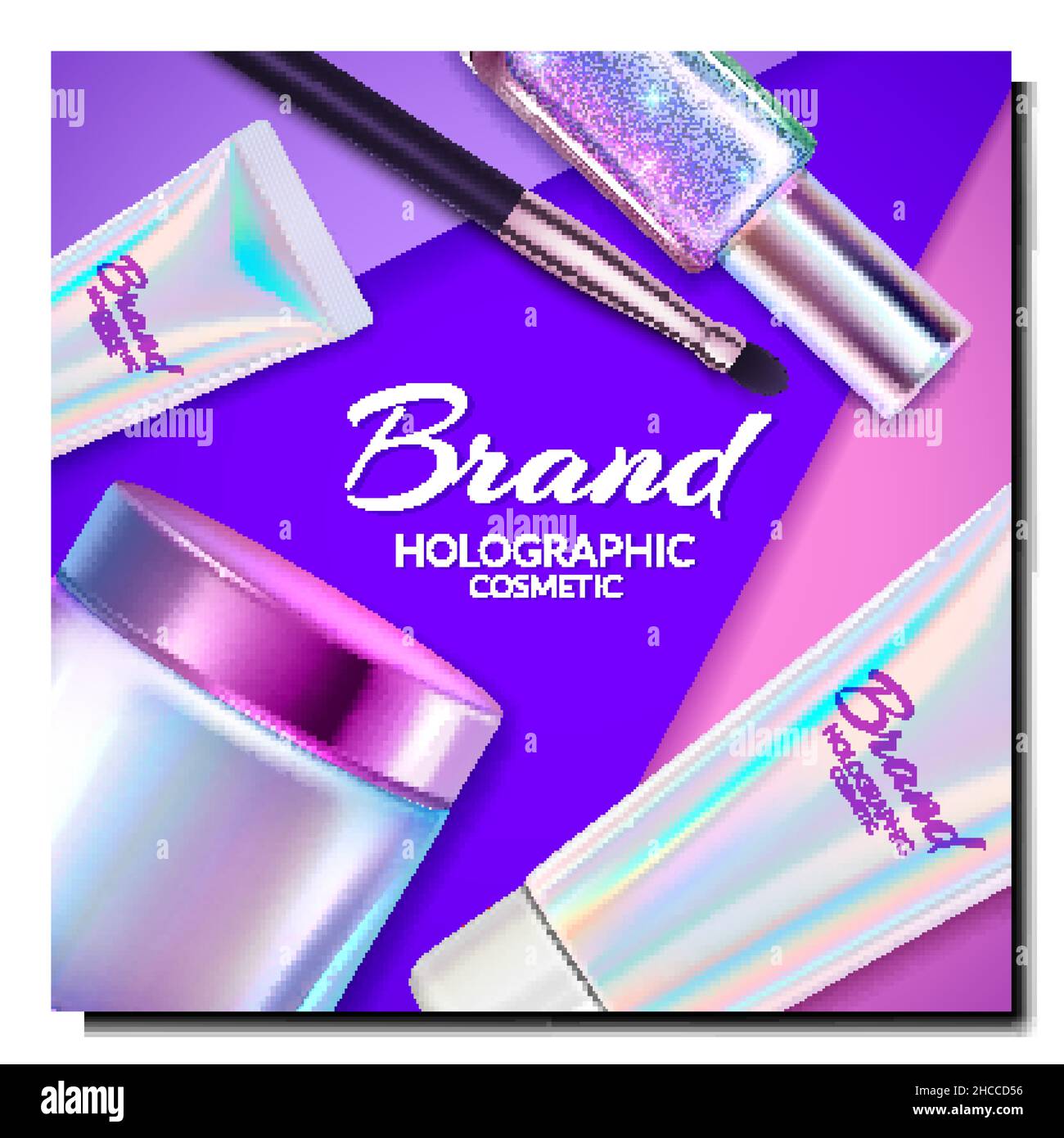 Holographic face Stock Vector Images - Alamy