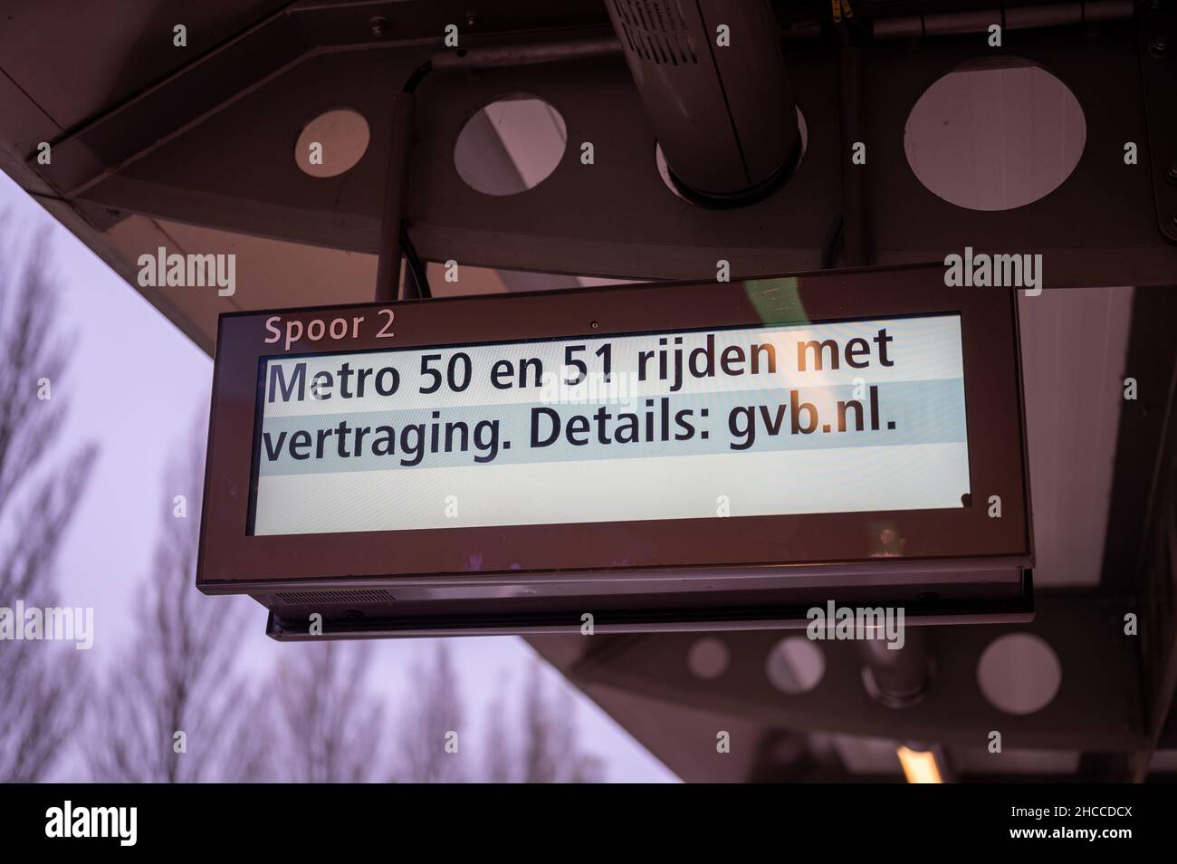 Information sign subway M51 Amsterdam, Netherlands Stock Photo - Alamy