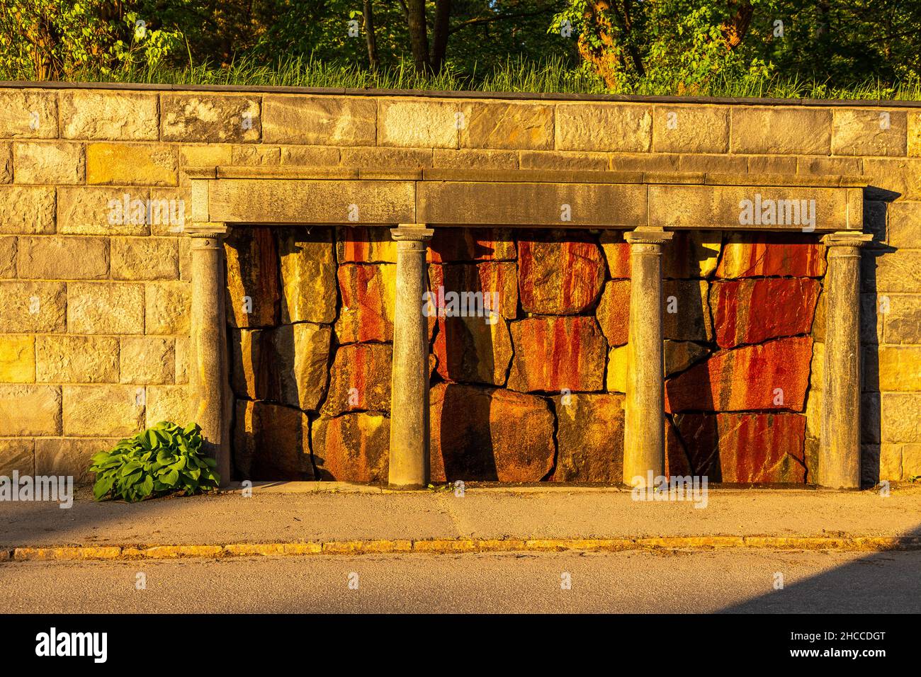 View of the Skogskyrkogarden, Woodland Cemetery located in the Gamla ...
