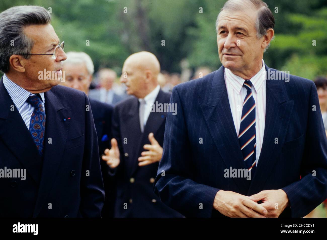 Archives 90ies: Raymond Kendall (Interpol) and Pierre Juillet, Director ...