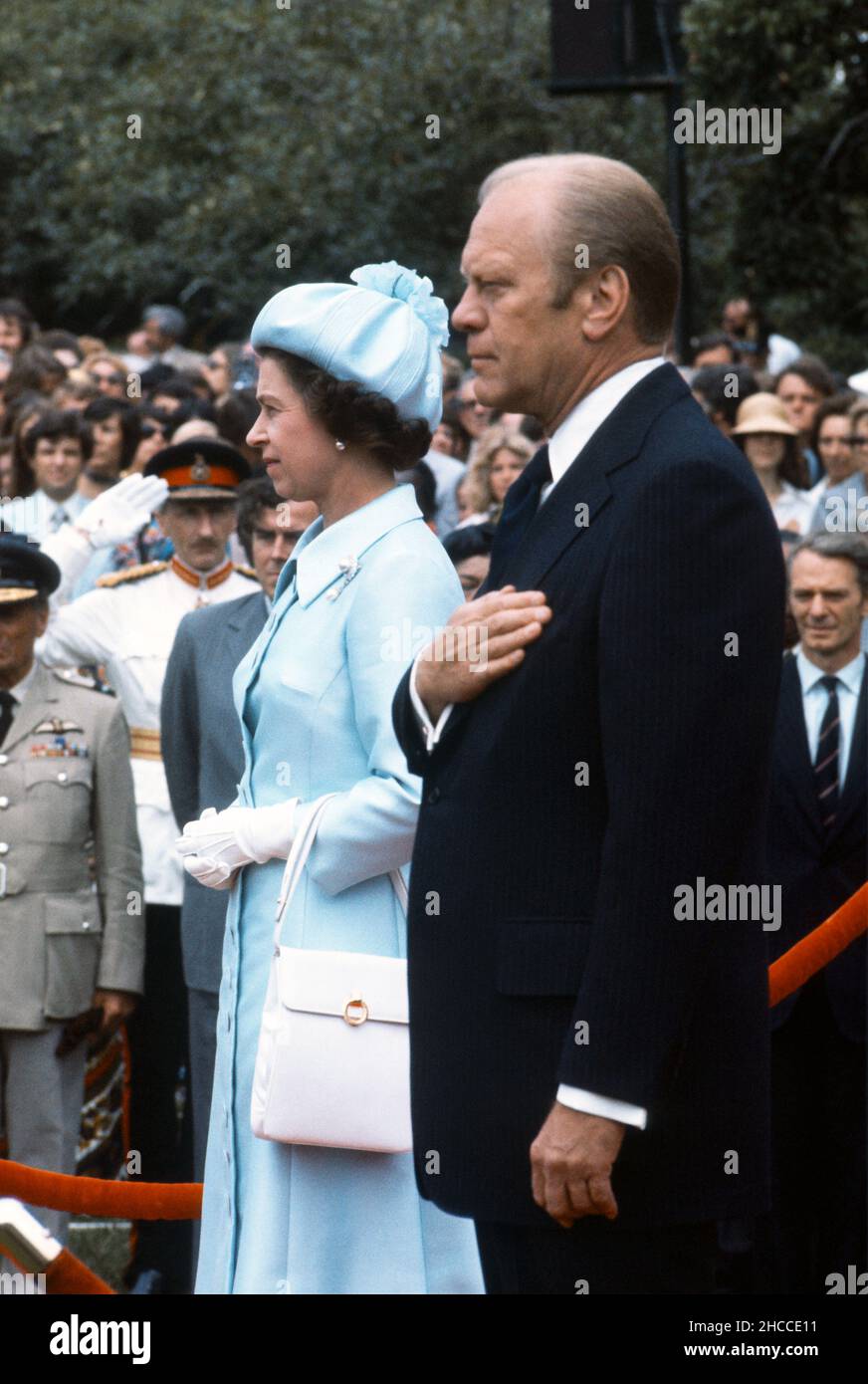 Queen elizabeth gerald ford hi-res stock photography and images - Alamy