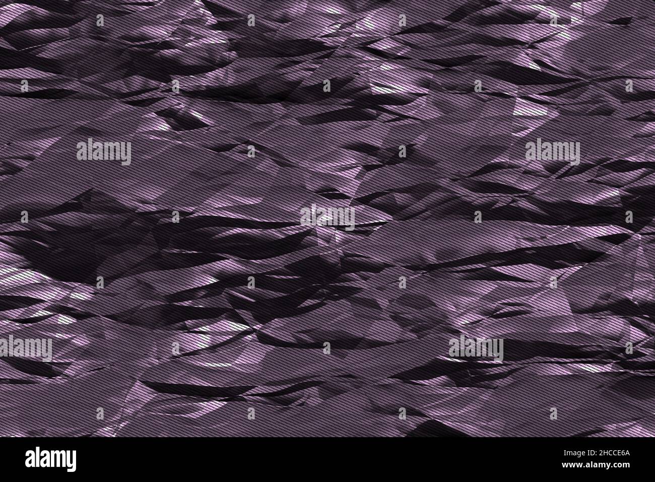 Top view of a dark purple crumpled foil paper texture background Stock ...