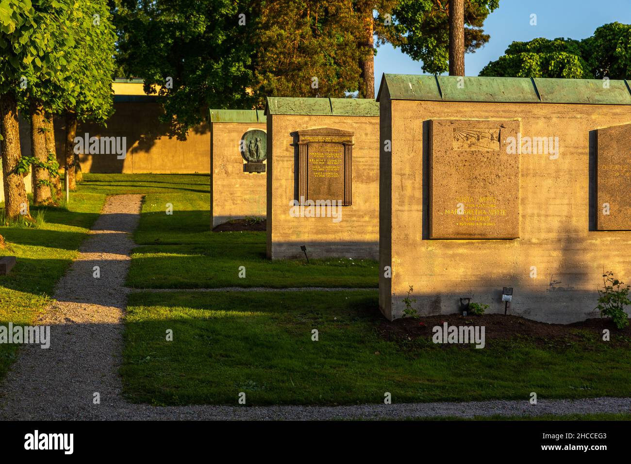 Stockholm, Sweden - 30 May 2016: View of the alley in the ...