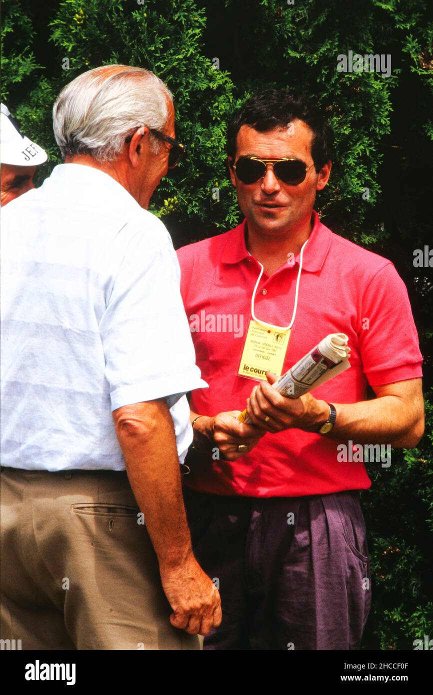 French former cyclist champion Bernard Hinault attends the French ...