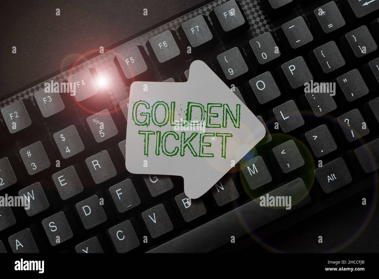 Handwriting text Golden Ticket. Business showcase Rain Check Access VIP ...