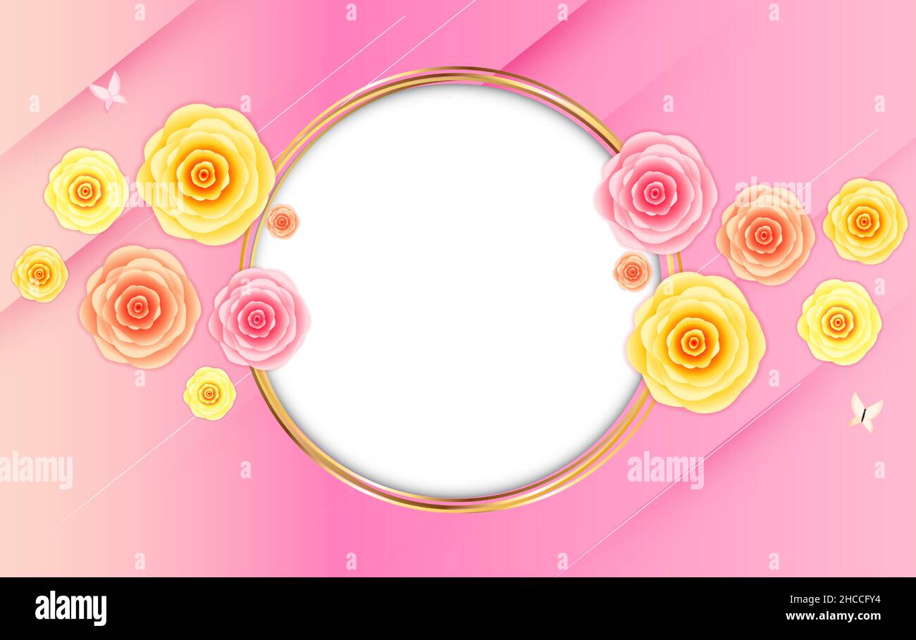 colored Abstract Spring Background Template. Vector Illustration Stock ...