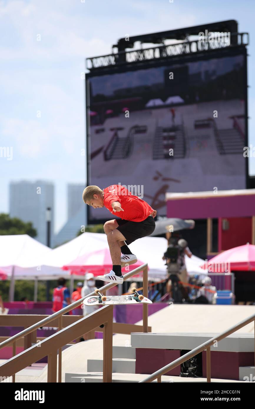 JULY 25th, 2021 - TOKYO, JAPAN: Angelo CARO NARVAEZ of Peru in action ...