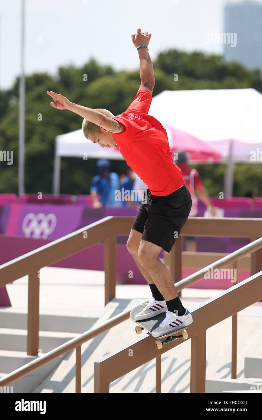 JULY 25th, 2021 - TOKYO, JAPAN: Angelo CARO NARVAEZ of Peru in action ...